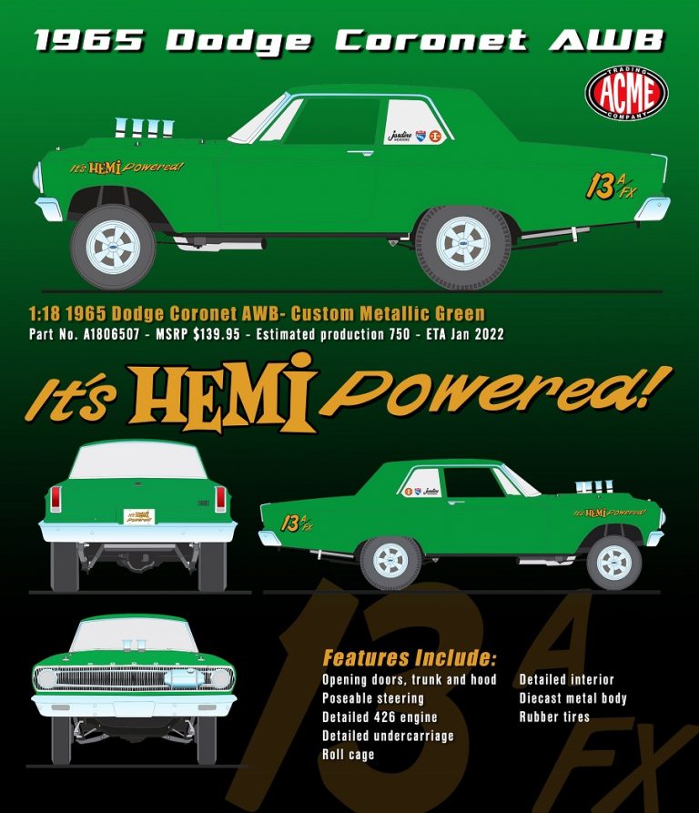 Newest Arrivals – StageWonRestoration.com & DieCastMuscleCars.com